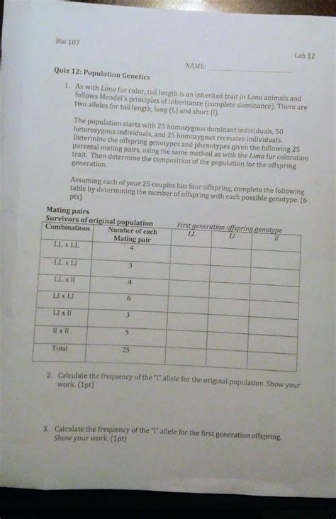 solved 1 complete the following table by determing the