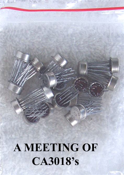 Rca Ca3018 Ic 4x Si Npn Transistor Array New Old Stock