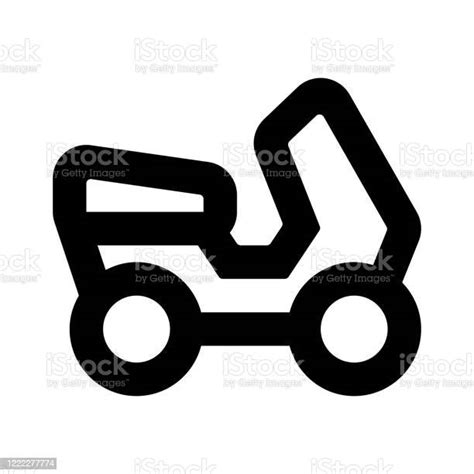 클래식 스쿠터 라인 아이콘입니다 모바일 개념 및 웹 디자인을 위한 모페드 선형 스타일 기호입니다 스쿠터 오토바이 개요 벡터 아이콘입니다 기호 로고 일러스트레이션 교통수단에