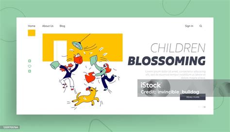 장난 꾸러기 활동적인 어린이 싸움 웹 사이트 방문 페이지 어린 소녀 재생 방에서 혼란을 만들기 바보와 베개에 싸움 아이 게임 웹 페이지 배너입니다 만화 평면 벡터 일러스트