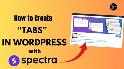How To Create Tabs In Wordpress With Spectra Youtube