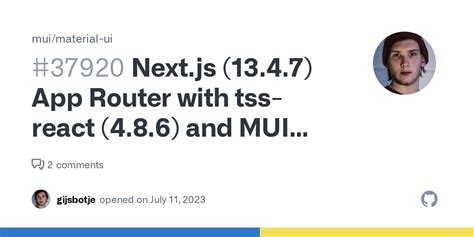 Nextjs 1347 App Router With Tss React 486 And Mui 5121 Cannot Read Properties Of