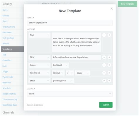Templates — Zammad Documentation