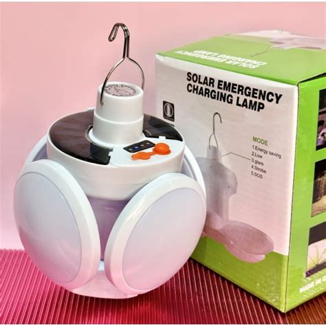 Кемпінгова Led лампа підвісна із сонячною батареєю Solar купити оптом в Україні Promakeup Opt