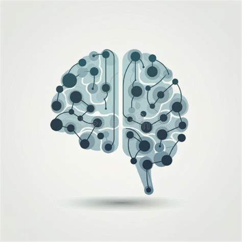 Abstract Futuristic Digital Circuit Board Forming A Brain Symbolizing Artificial Intelligence
