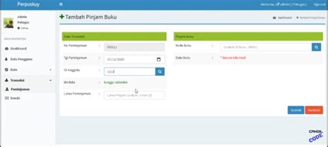source code sistem perpustakaan berbasis web php id blog