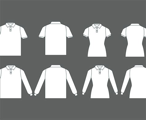 White Polo T Shirt Flat Style Concept Vector Art And Graphics