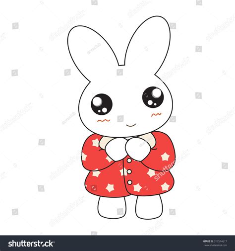 Cute Cartoon Bunny Girl Pretty Pink Stock Vector Royalty Free