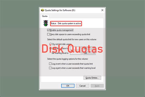 How To Enable Disk Quotas In Windows 10
