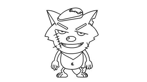 儿童简笔画灰太狼 儿童简笔画灰太狼图片 画趣文库（我爱生活）