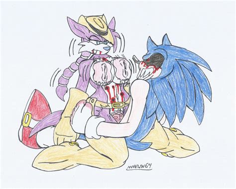 Rule 34 Black Eyes Blood Blood In Mouth Blue Body Blue Eyes Blue Fur