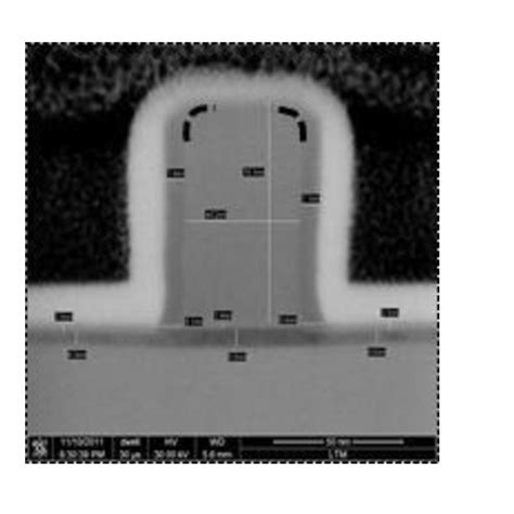 B Sub 20 Nm Trenches Etched In Hbr O 2 Sti Etch Processes Using A Download High Quality