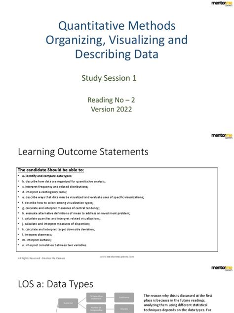 Reading 2 Organising Visualising And Describing Data Pdf Mode Statistics Mean