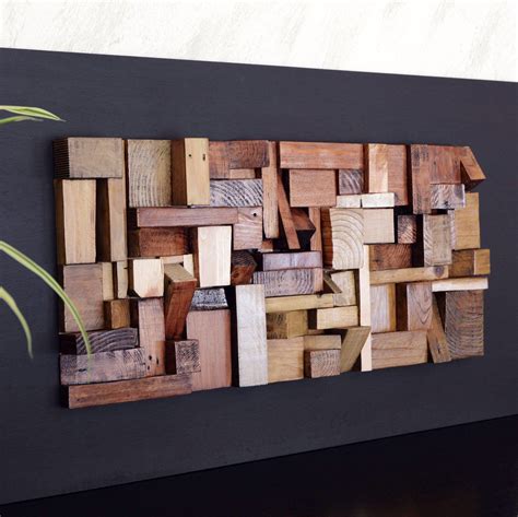 Reclaimed Wood Wall Art Sculpture At Natasha Cain Blog