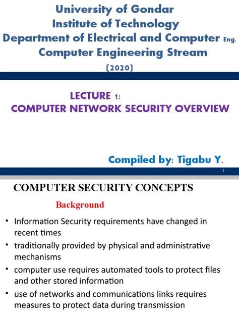 Cns Chapter 1 Pdf Threat Computer Computer Security
