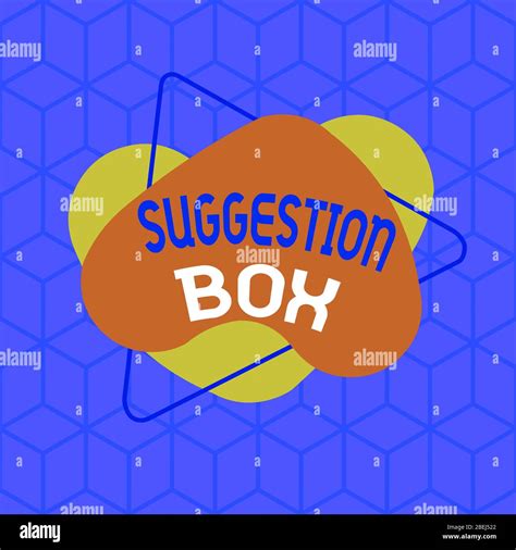 Conceptual Hand Writing Showing Suggestion Box Concept Meaning