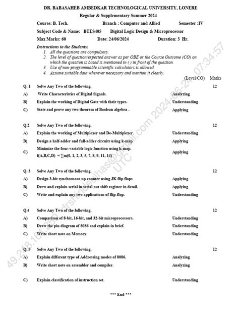 Digital Logic Design And Microprocessor Pdf Logic Gate Boolean Algebra
