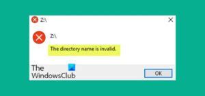 The Directory Name Is Invalid USB Error On Windows 11 10