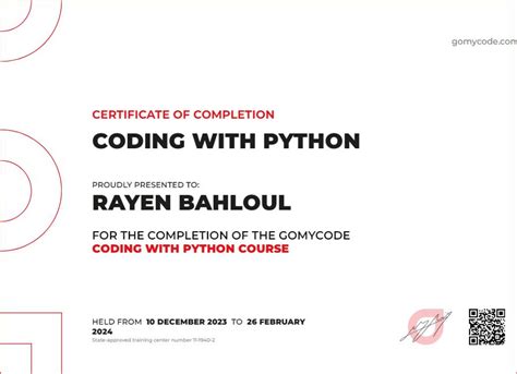 Rayen Bahloul On Linkedin Rayen Bahloul Certificate Of Completion