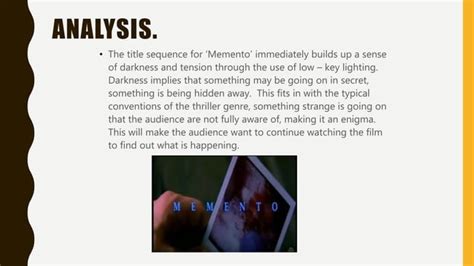 Title Sequence Analysis Pptx Title Sequence Analysis Pptx