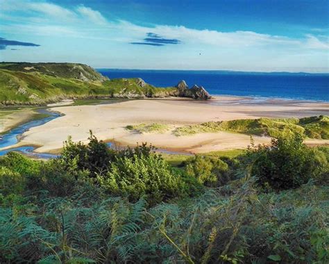 Gower Peninsula South Wales Spiagge Galles