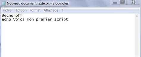 Créer Un Script Batch Sous Windows