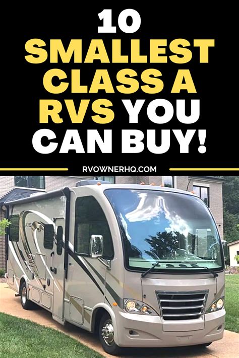 Smallest Class A Rvs Compact And Convenient