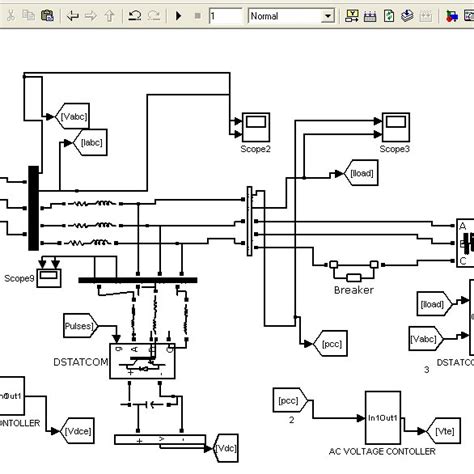 Simulink Model For The Test System With Dstatcom Download Scientific