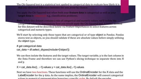 Feature Selection Techniques To Be Used In Machine Learning Algorithms Ppt
