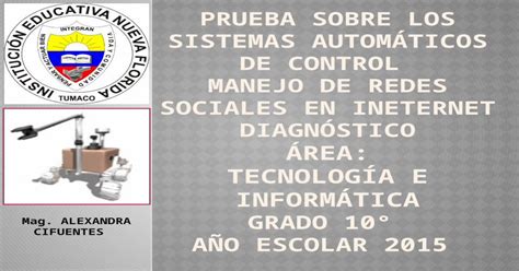 Prueba Los Sistemas Automáticos De Control [pptx Powerpoint]