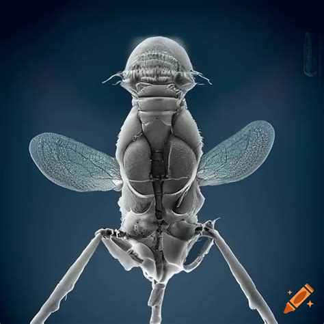 Robotic Winged Insect Antennae Photo Many Legs Many Eyes Many Wings
