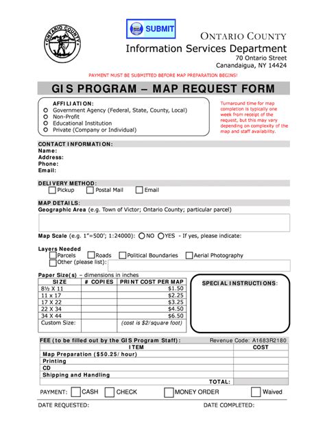 Fillable Online Gis Map Request Form Form For New Mapping Requests Fax