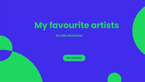 Spotify Themed Template