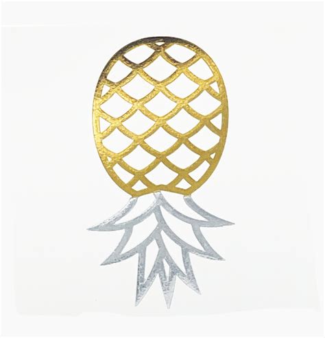 5 Upside Down Pineapple Tattoos Metallic Silver Gold Swinger Symbol