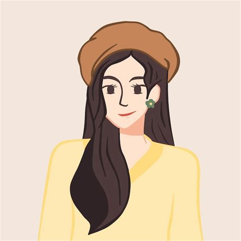 Premium Vector Cute Girl Vector Illustration