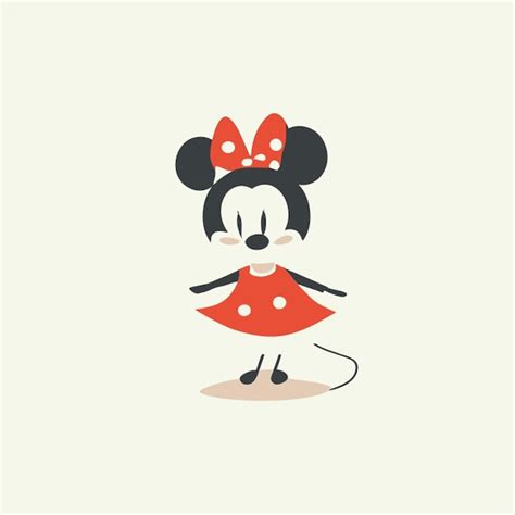Premium Vector Mini Mouse Vector Illustration Flat 2