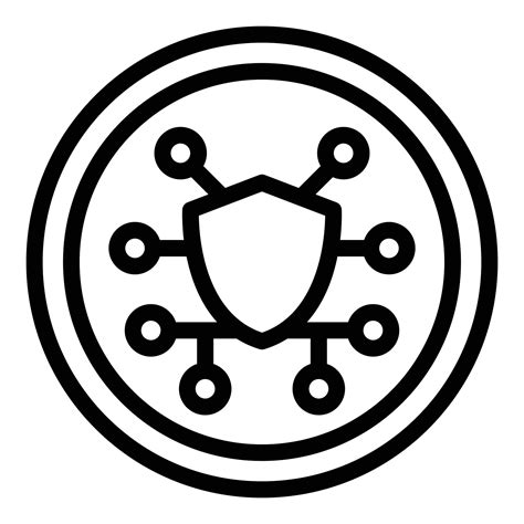 Digital Security Icon Outline Vector Data Secure Vector Art At Vecteezy