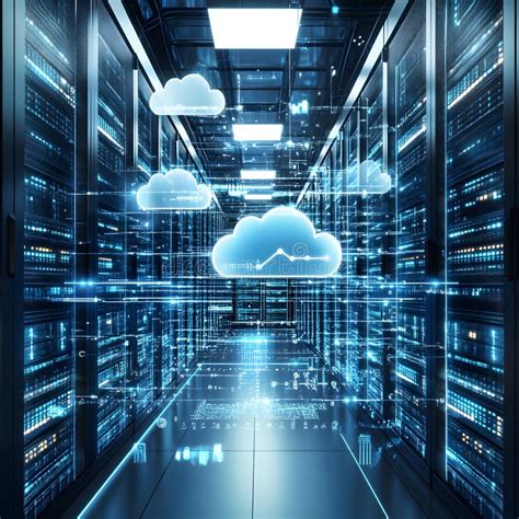 cloud computing technology connecting servers in a data center