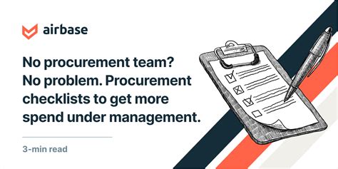 Procurement Checklists To Get More Spend Under Management