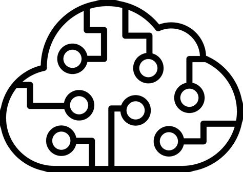 Cloud Data Storage Outline Vector Illustration Icon 34986713 Vector Art At Vecteezy