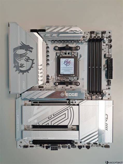 MSI S Gorgeous MPG X E Edge TI WIFI Motherboard Comes In All White Color High End AM ITX