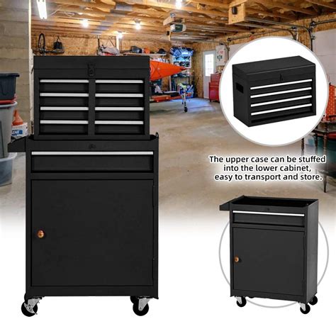 Drawer Tool Box With Wheels Rolling Tool Chest With Drawers Lockable Tool Storage Cabinet