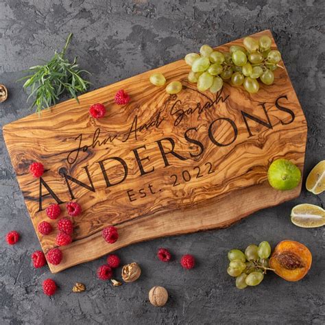 Personalized Cutting Boards Engraved Wood Cutting Boards Forest Decor