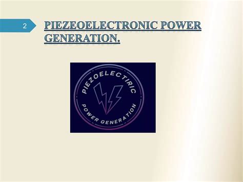 Piezoelectric Power Generation Pptx