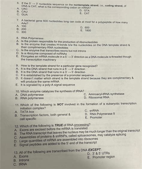 Solved If The Nucleotide Sequence On The Nontemplate Chegg