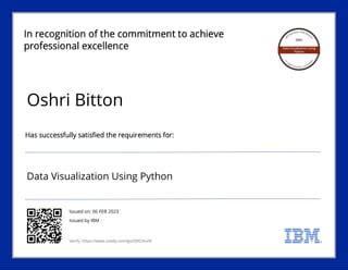 Data Visualization Using Python IBM SkillsBuild PPT