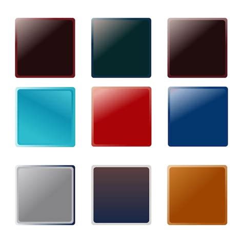 Premium Vector Multi Color Button Square Icon Background For Web Or Print Design Element