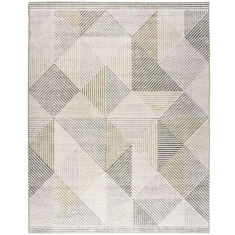 Realife Modern Geometric Machine Washable Area Rug Overstock 32166759
