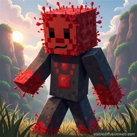 Herobrine In Anime Minecraft Style Stable Diffusion Online Herobrine In Anime Minecraft Style Stable Diffusion Online