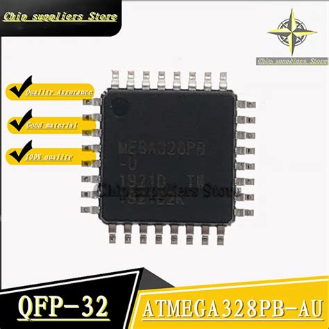 Adet Adet ATMEGA PB AU QFP Bit Mikrodenetleyici Yeni Nce